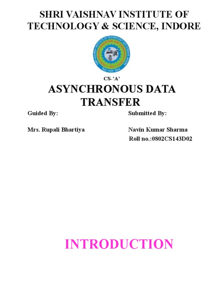 Asynchronous Data Transfer | Download Free PDF | Data Transmission | Bit