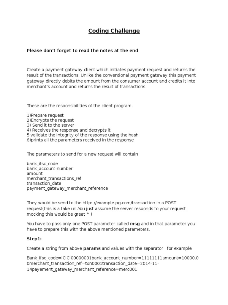 Coding Challenge Cybrilla | Download Free PDF | Parameter (Computer Programming) | Hypertext ...