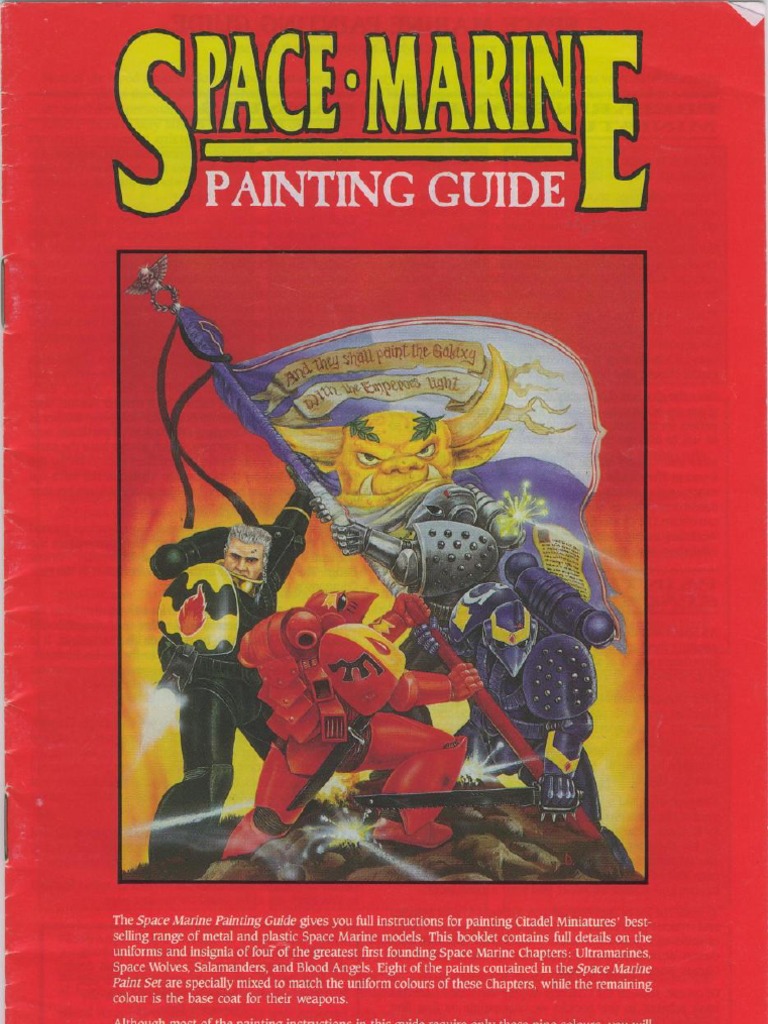 Games Workshop - Space Marines - Painting Guide - 1st Ed | PDF