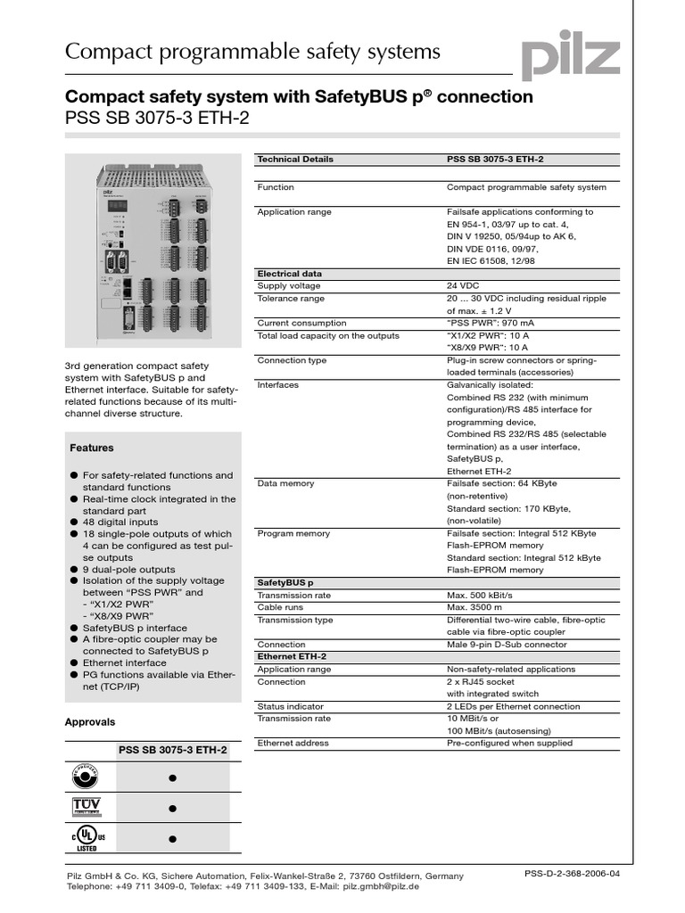 CPU Pilz | PDF | Input/Output | Signal (Electrical Engineering)