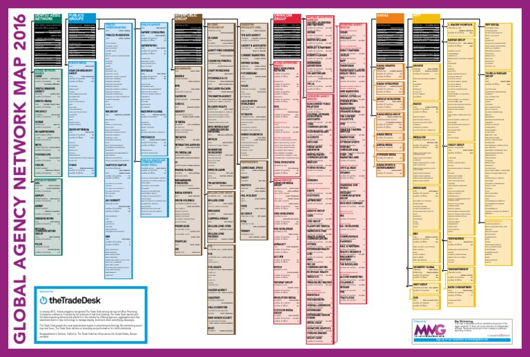 Global Ad Agency Network Map 2016 | PDF | Advertising Industry ...