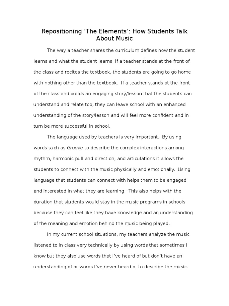 Engaging Music Education Strategies | PDF