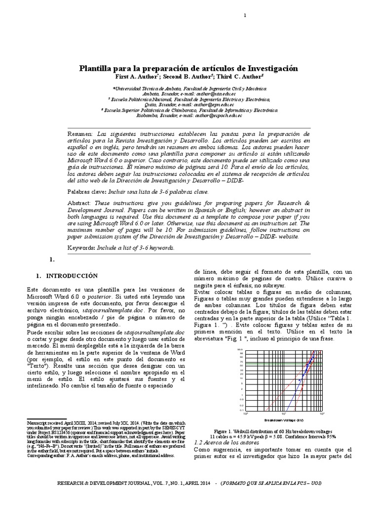 Formato Articulos | PDF | Formato de Documento Portable | Microsoft Word