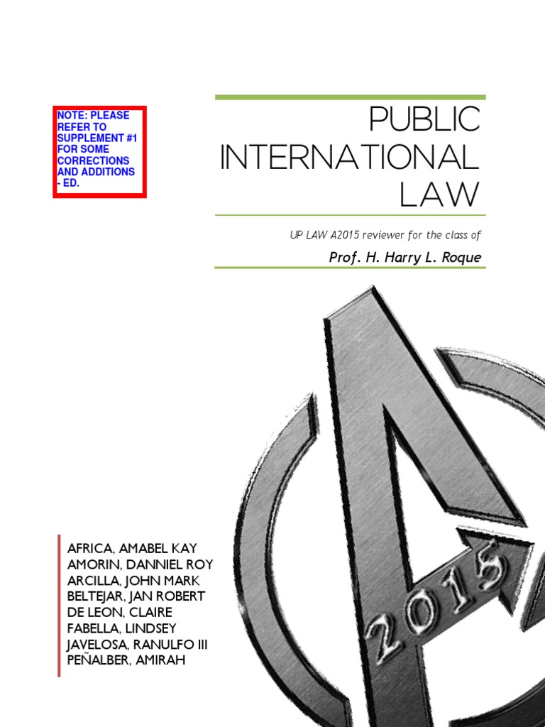 Public International Law | PDF | International Law | Treaty