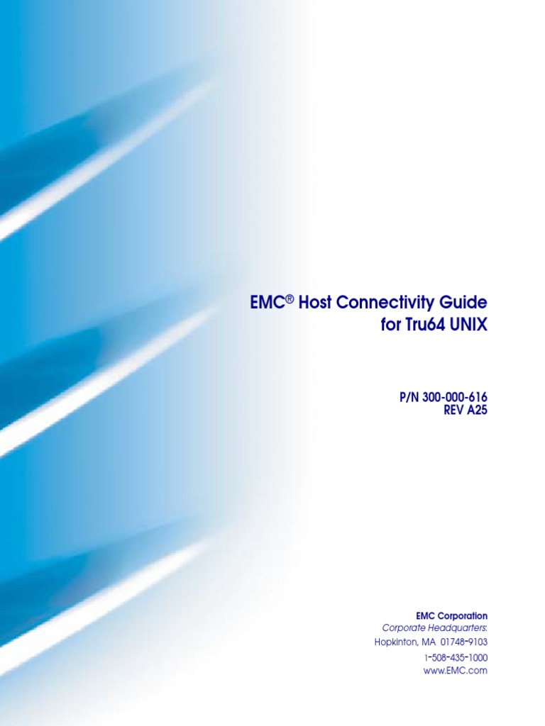 Emc Tru64 Guide | PDF | File System | Computer Data Storage Emc Tru64 Guide | PDF | File System | Computer Data Storage