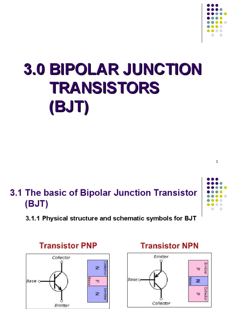 Bipolar Junction Transistor (BJT) | PDF | Bipolar Junction Transistor ...