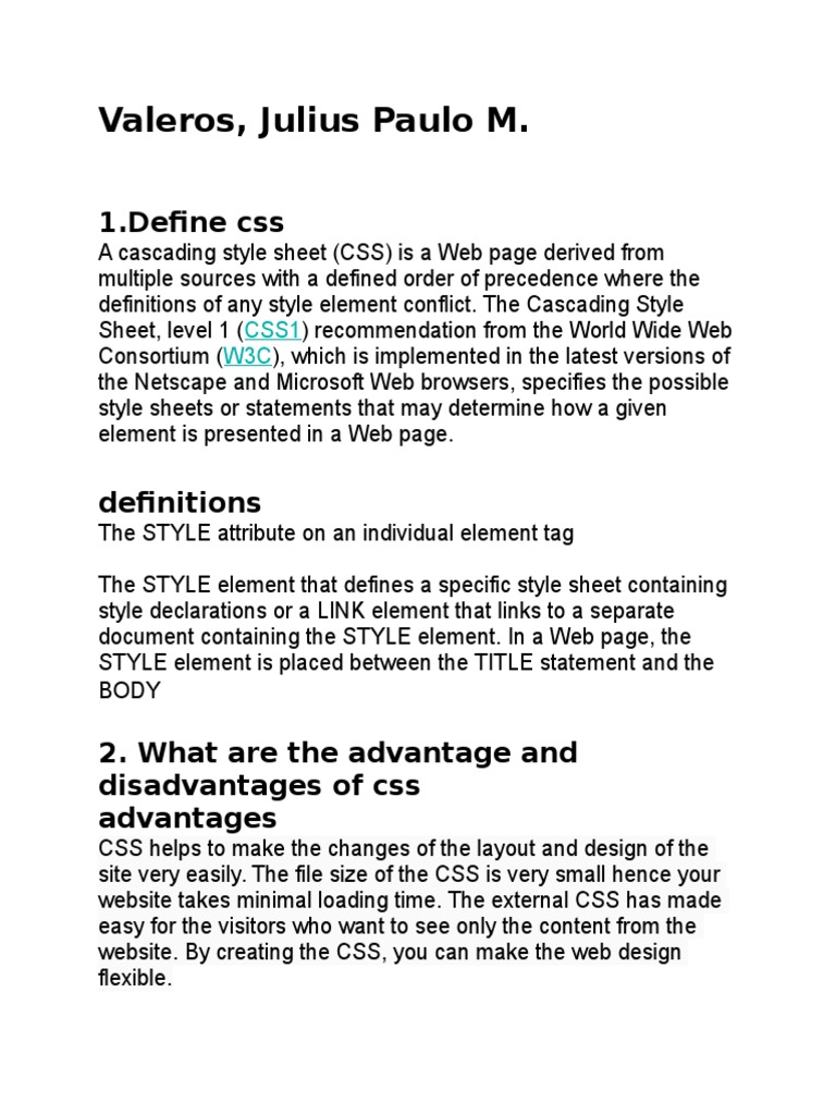 A Cascading Style Sheet | PDF | Cascading Style Sheets | Html Element