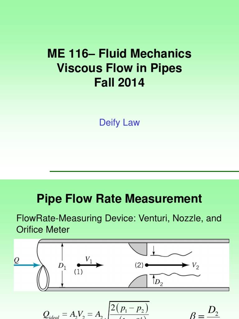 Flow Rate Measurement | PDF