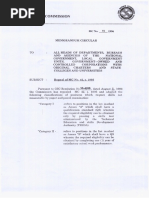 Csc-Coa-Dbm Joint Circular No. 1 PDF | PDF