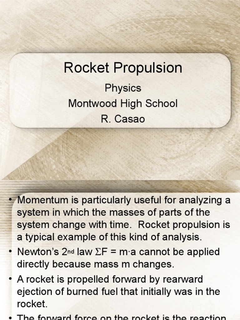 Rocket Propulsion | PDF | Rocket | Spacecraft Propulsion