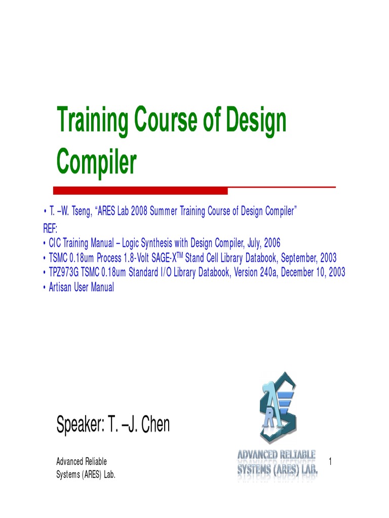 Design Compiler | PDF | Hardware Description Language | Logic Synthesis