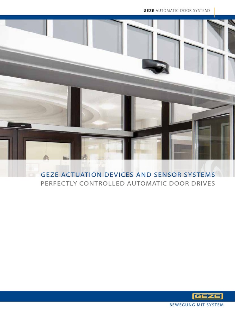 Automatic Door Sensors Guide | PDF | Door | Relay