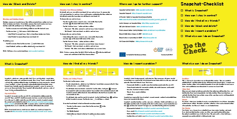 Snapchat Checklist Web | PDF | Snapchat | Icon (Computing)