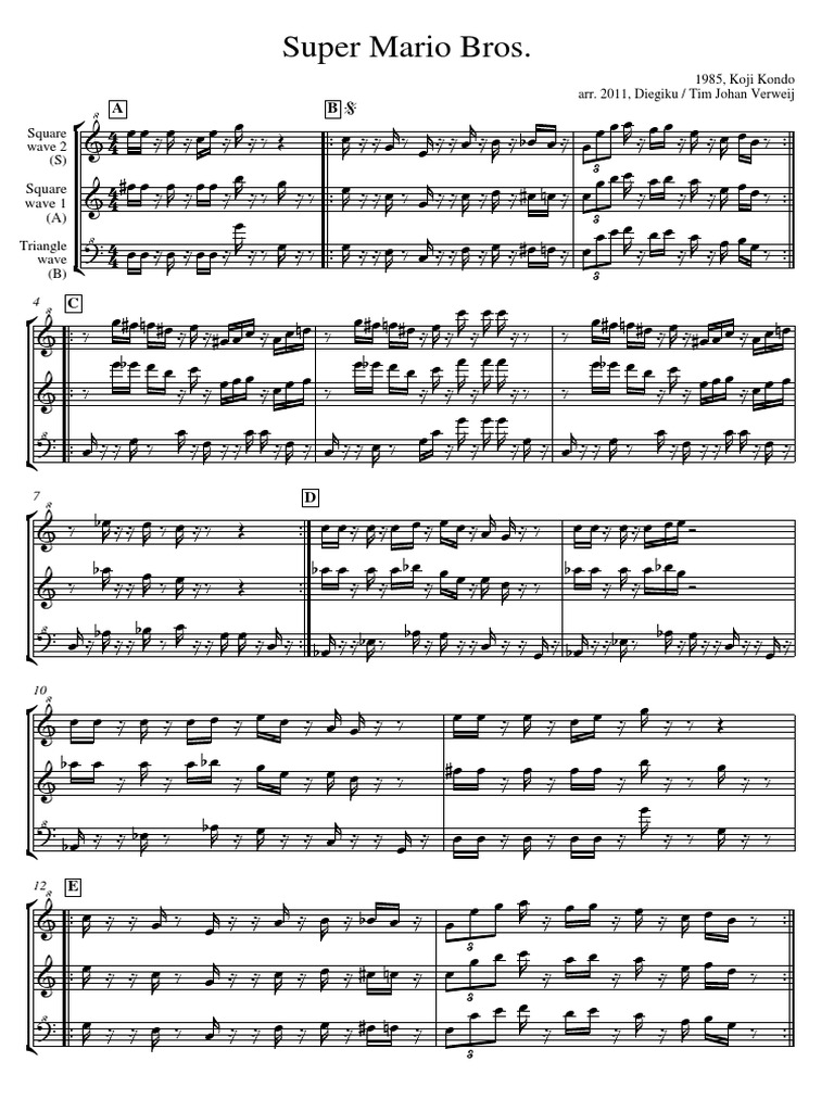 Super Mario Bros SAB Recorder | PDF