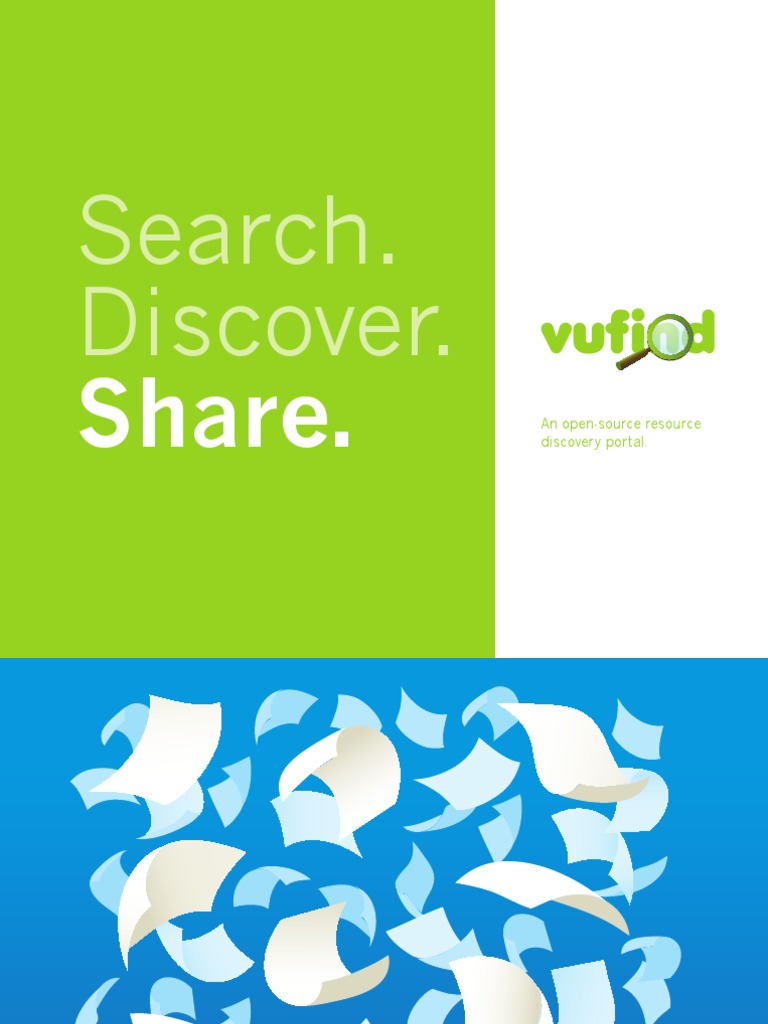 Vu Find Brochure | PDF | Web Search Engine | Libraries