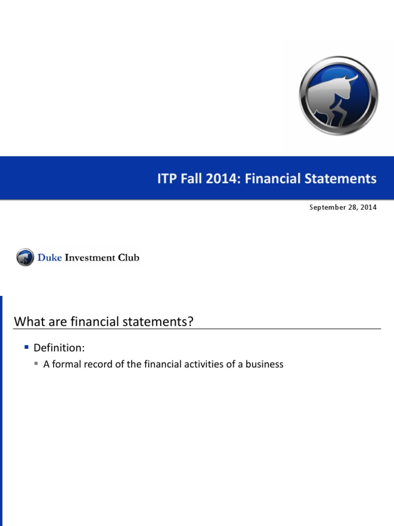Lesson 4 Investment Club | PDF | Balance Sheet | Financial Statement