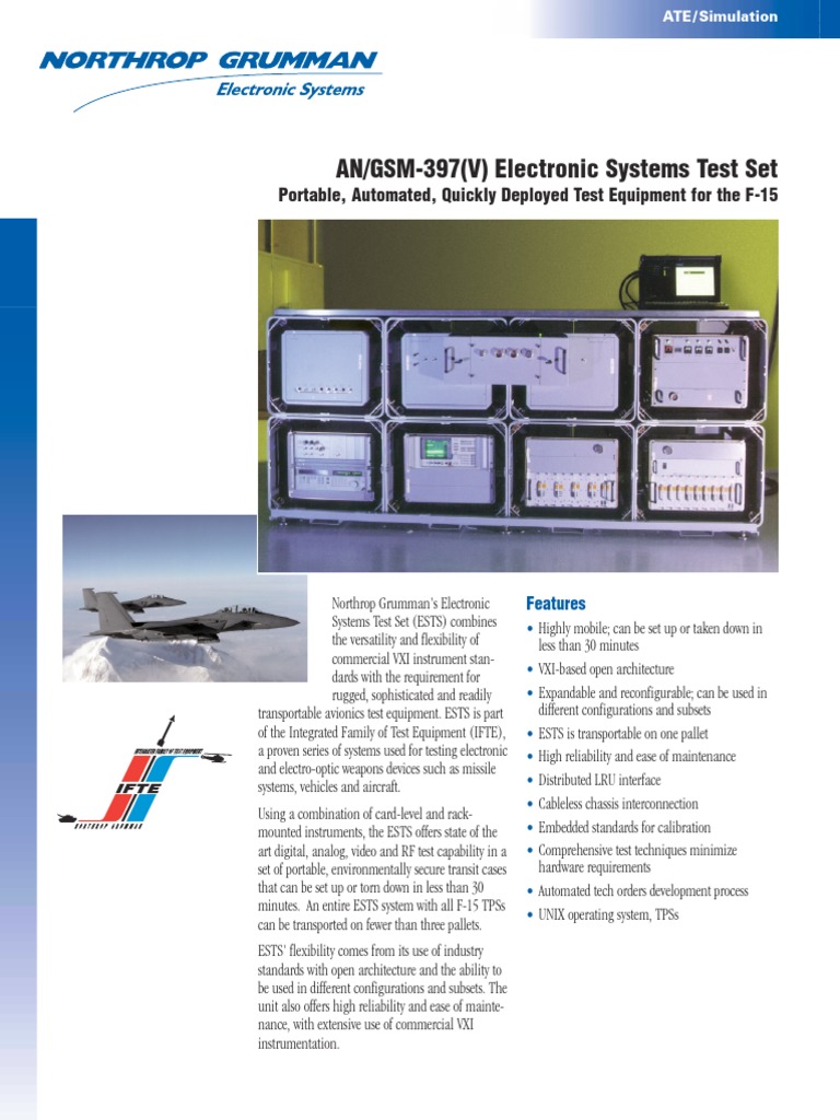 AN/GSM-397(V) Electronic Systems Test Set: Portable, Automated, Quickly ...