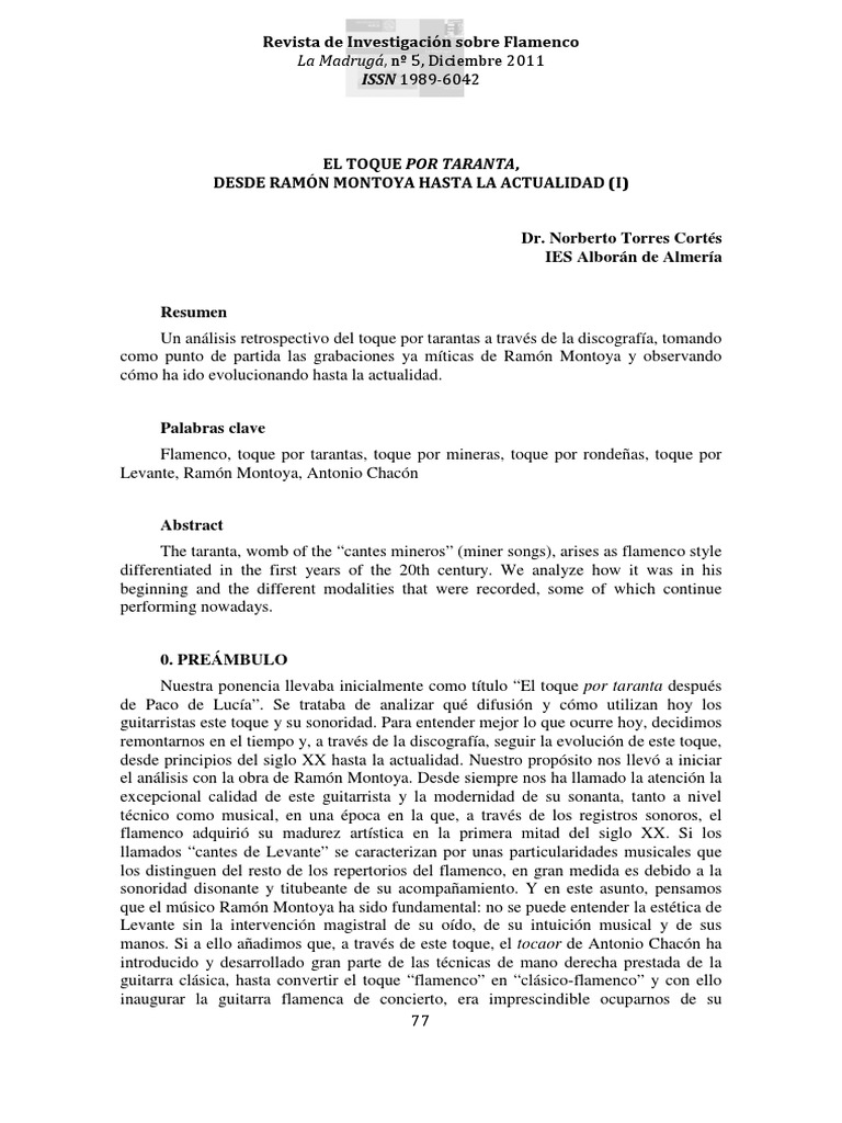 El Toque Por Taranta PDF | PDF | Arte | Clásicos