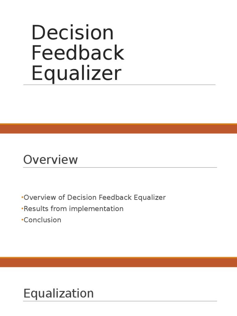 Adaptive Filters DFE | PDF | Equalization (Audio) | Filter (Signal Processing)
