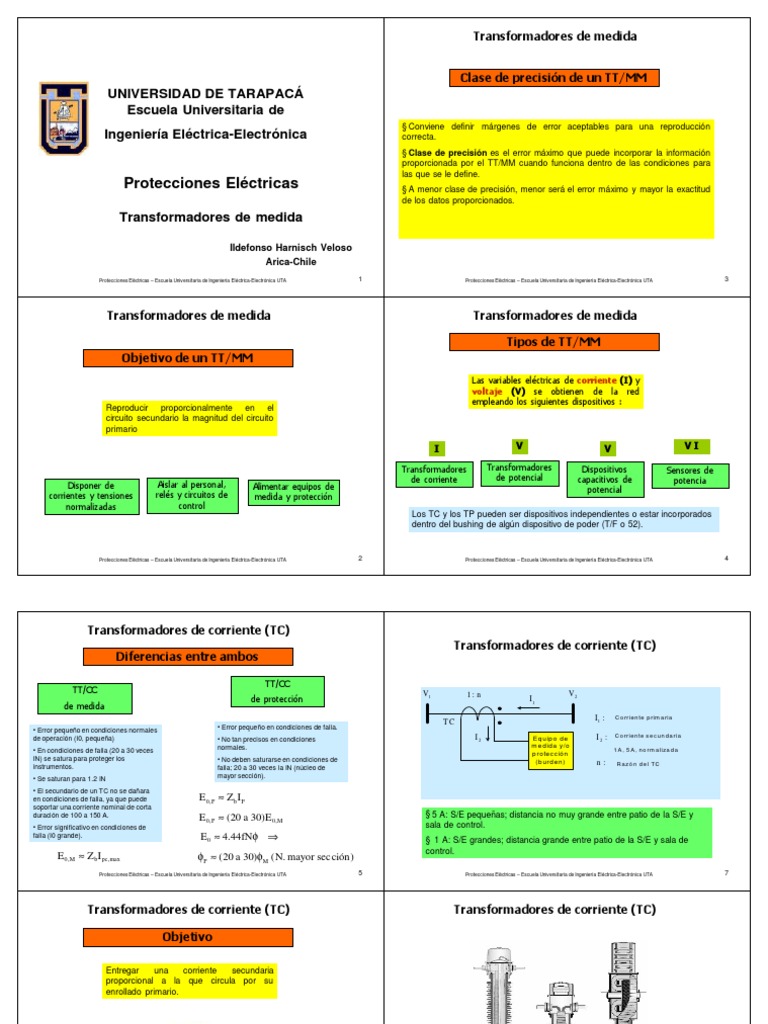 Capitulo 2 (Transformadores de Medida) | PDF | Transformador | Corriente eléctrica