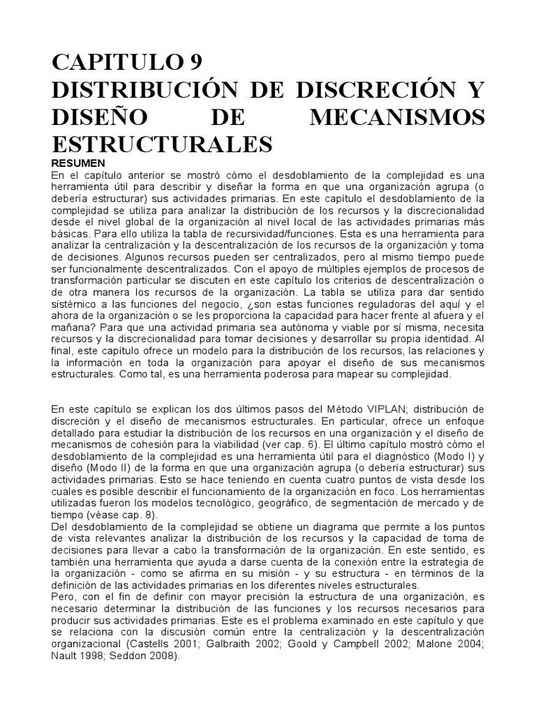 Cap9 - Libro de Espejo (VIPLAN) | PDF | Distribución (comercial) | Toma de decisiones
