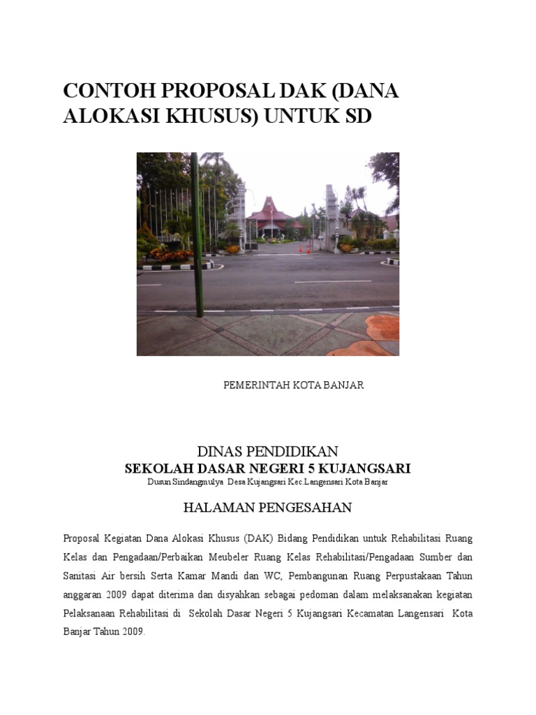 Contoh Proposal Dak | PDF