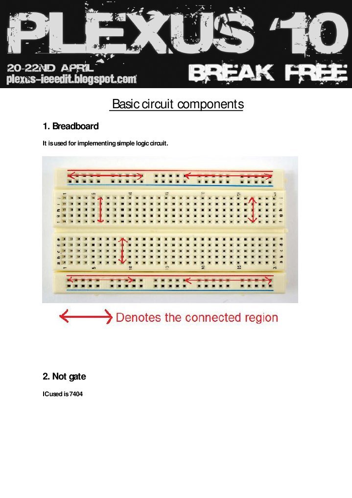 Basic Circuit Components: 1. Breadboard | PDF | Direct Current ...