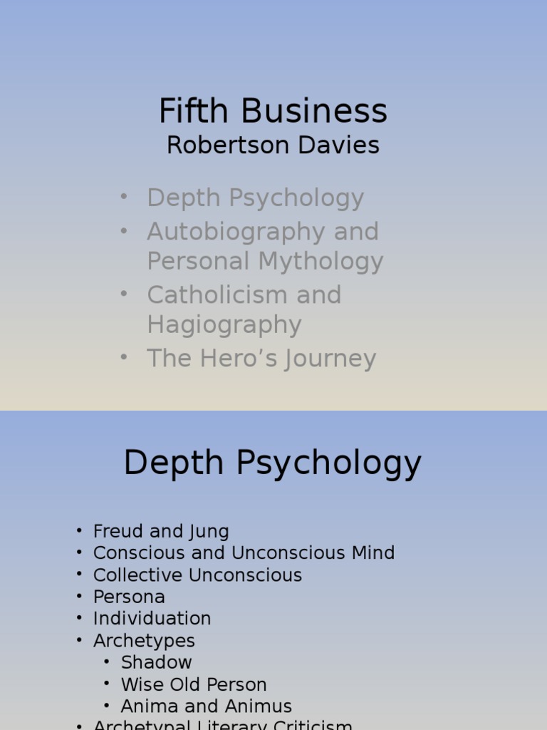 Fifth Business: Robertson Davies | Download Free PDF | Mythology ...