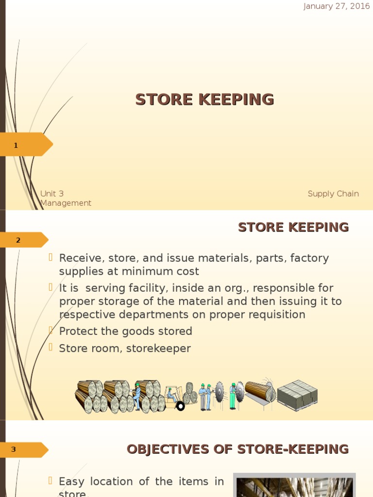 7.store Keeping | PDF | Warehouse | Supply Chain