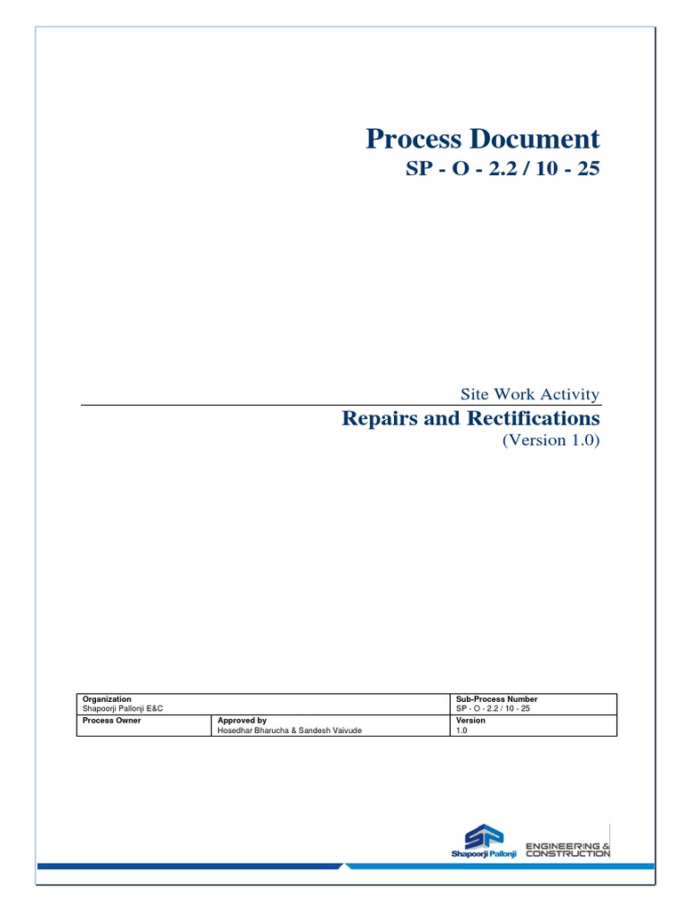 Repairs and Rectifications | PDF | Construction Management | Rectifier