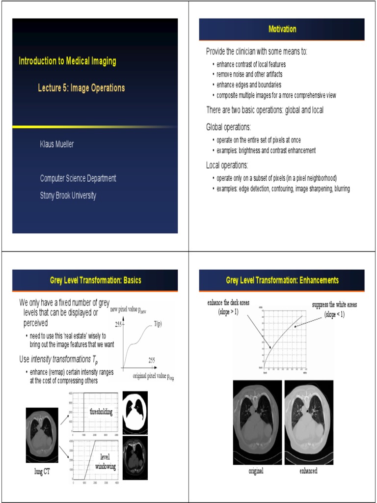 Medical Image Enhancement Techniques | PDF | Electrical Engineering ...