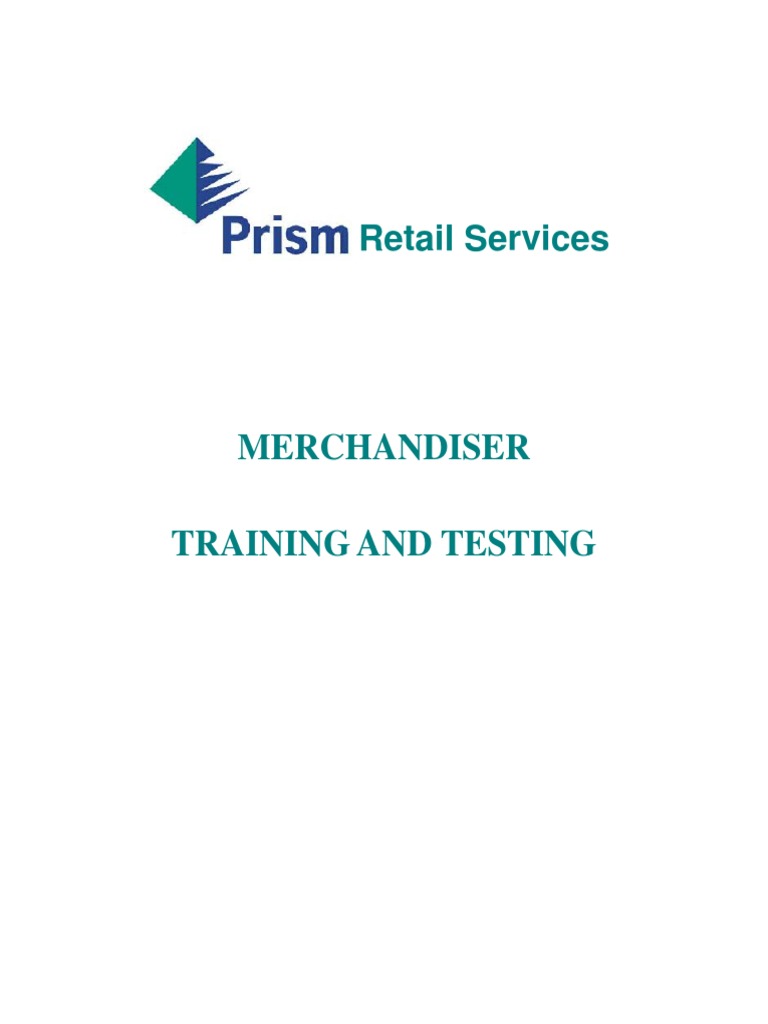 Merchandiser Training Manual Overview | PDF | Retail | Point Of Sale