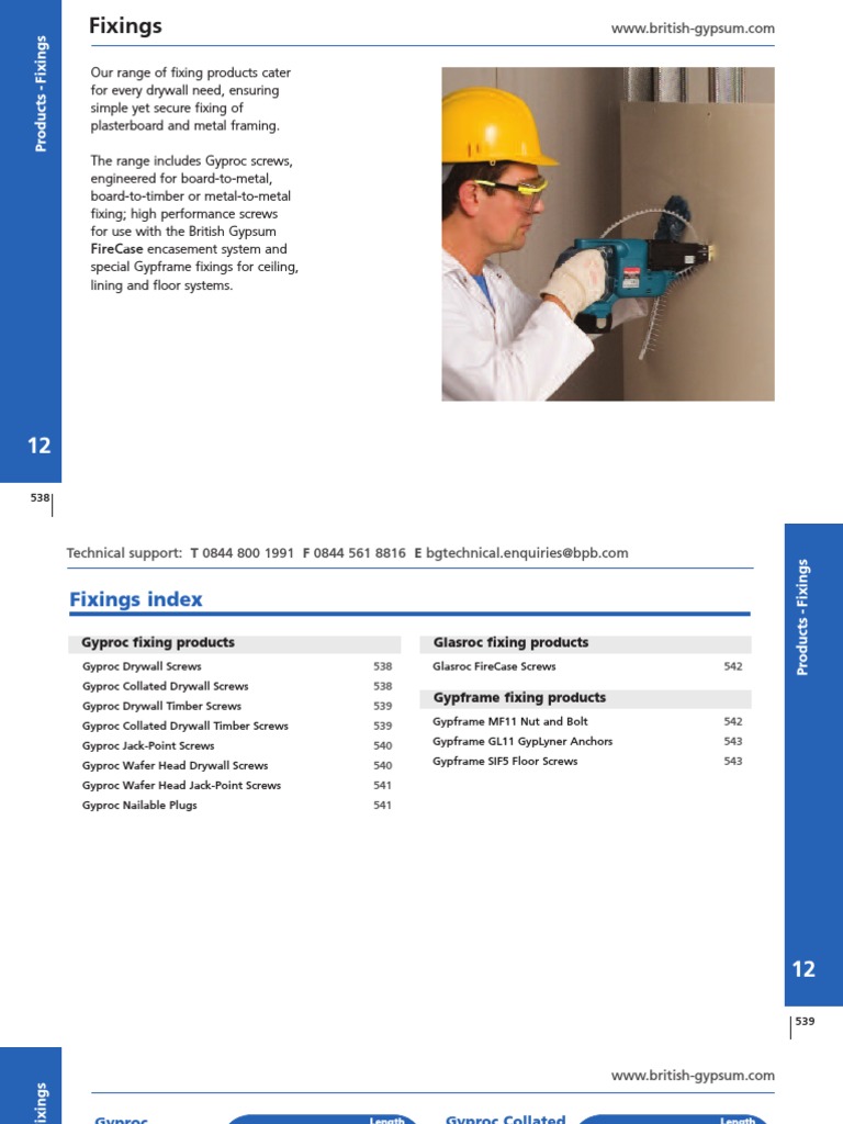GYPSUM - Full Catalogue (White Book) | Download Free PDF | Drywall ...