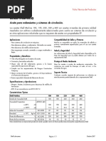 Ficha Técnica Aceite Shell Tellus | PDF | Sustancias químicas | Química