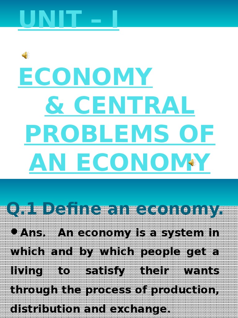 Central Problems of an Economy Explained | PDF | Monopoly | Economic ...