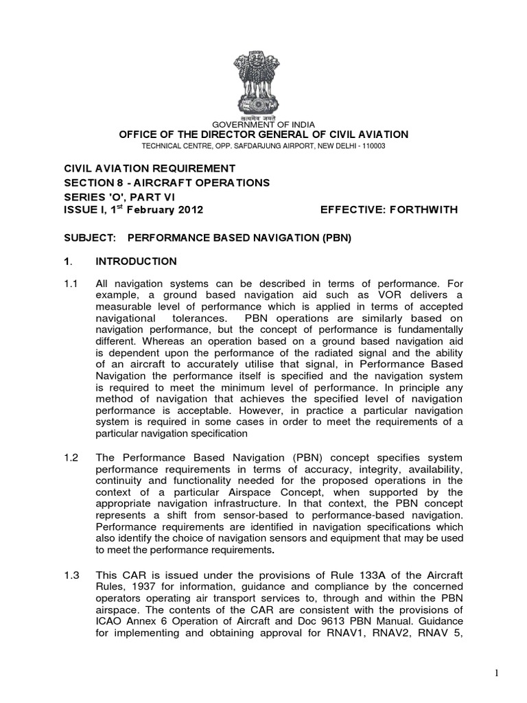 RNP 4 Airspace Navigation Guidelines | PDF | Aerospace Engineering ...