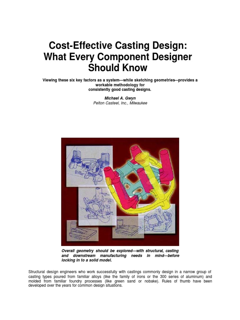 Cost-Effective Casting Design Insights | PDF | Casting (Metalworking ...