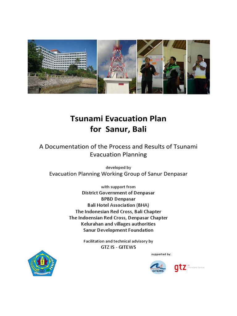 Tsunami Evacuation Plan Sanur | PDF | Tsunami | Emergency Evacuation