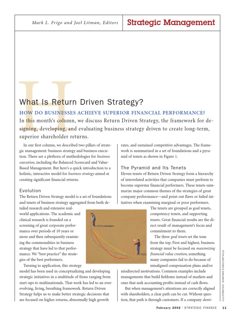What Is Return Driven Strategy | PDF | Strategic Management | Valuation ...