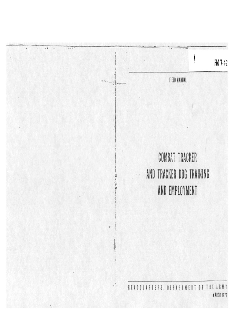 Army Combat Tracker Training | PDF | Nature