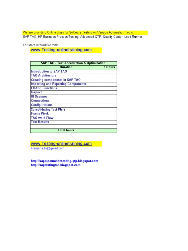 Sap Tao Pdf Automation Software Testing 8495