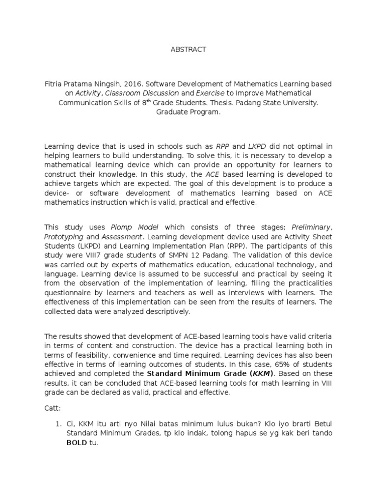 Abstract Math Learning PDF Teaching Mathematics Educational