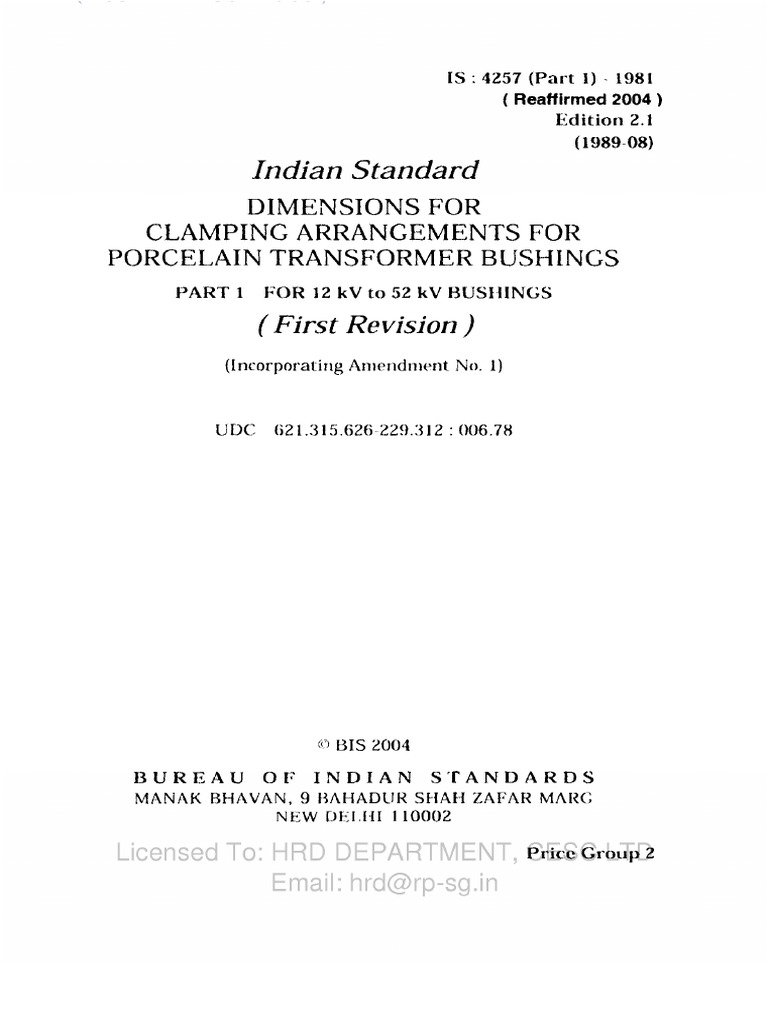 Is 4257 Part1 | PDF