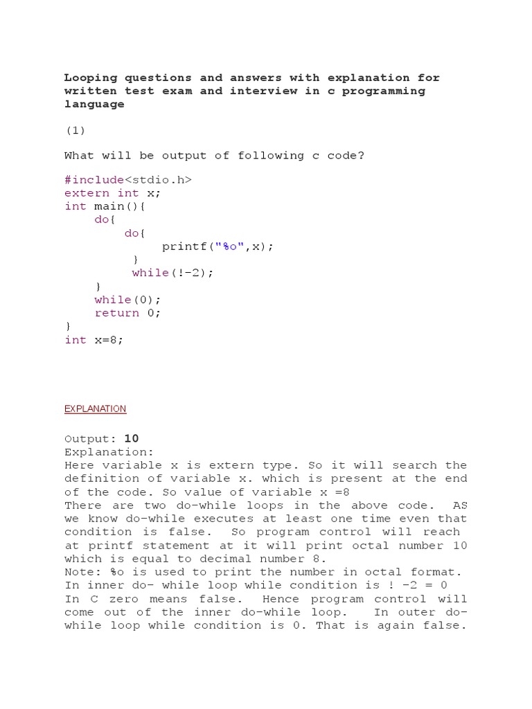 C Program | PDF | Control Flow | C (Programming Language)