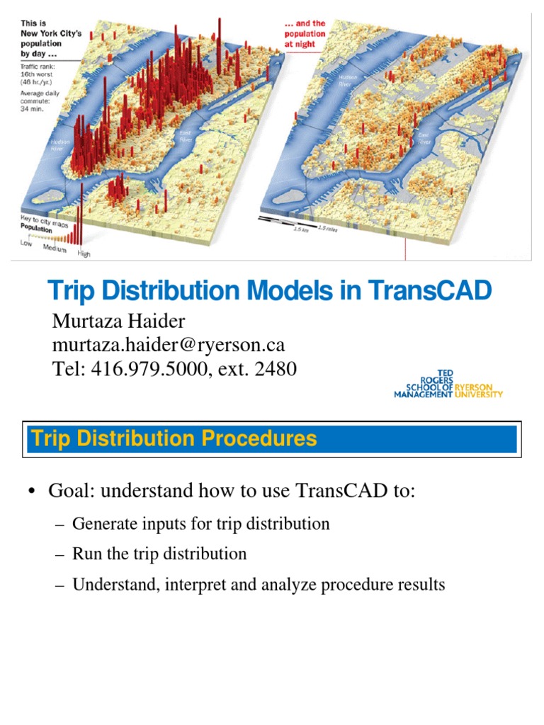 Trip Distribution Models TransCAD-1 | Matrix (Mathematics) | Applied ...
