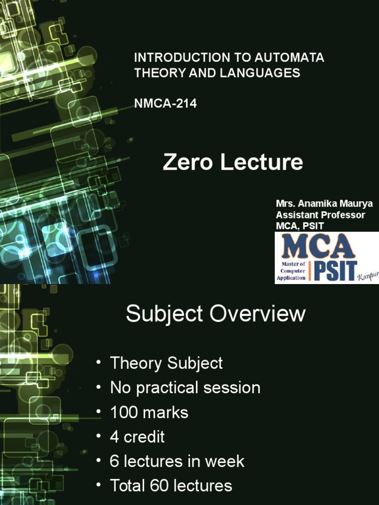 Zero Lecture | PDF | Automata Theory | Regular Expression Zero Lecture | PDF | Automata Theory | Regular Expression