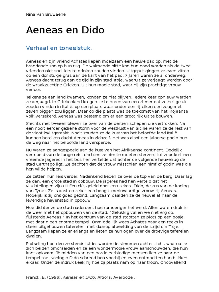 Aeneas en Dido | PDF