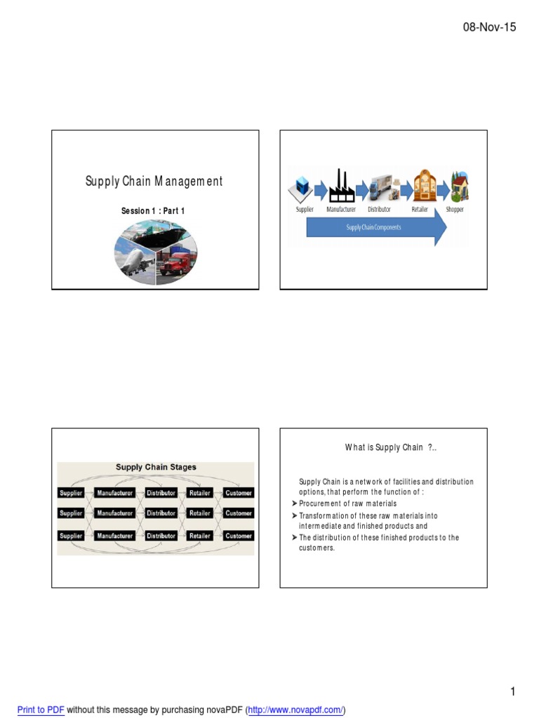 SCM Basics | PDF | Supply Chain Management | Logistics