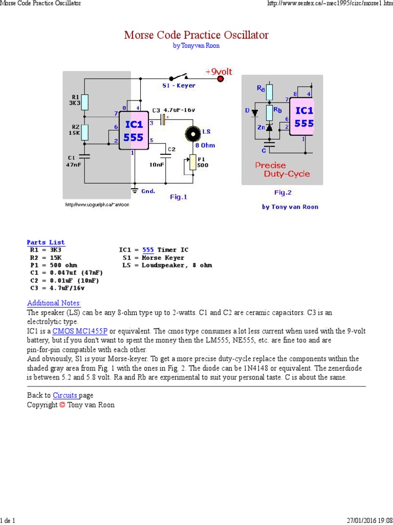 Morse Code Practice Oscillator | PDF | Computer Engineering | Electricity