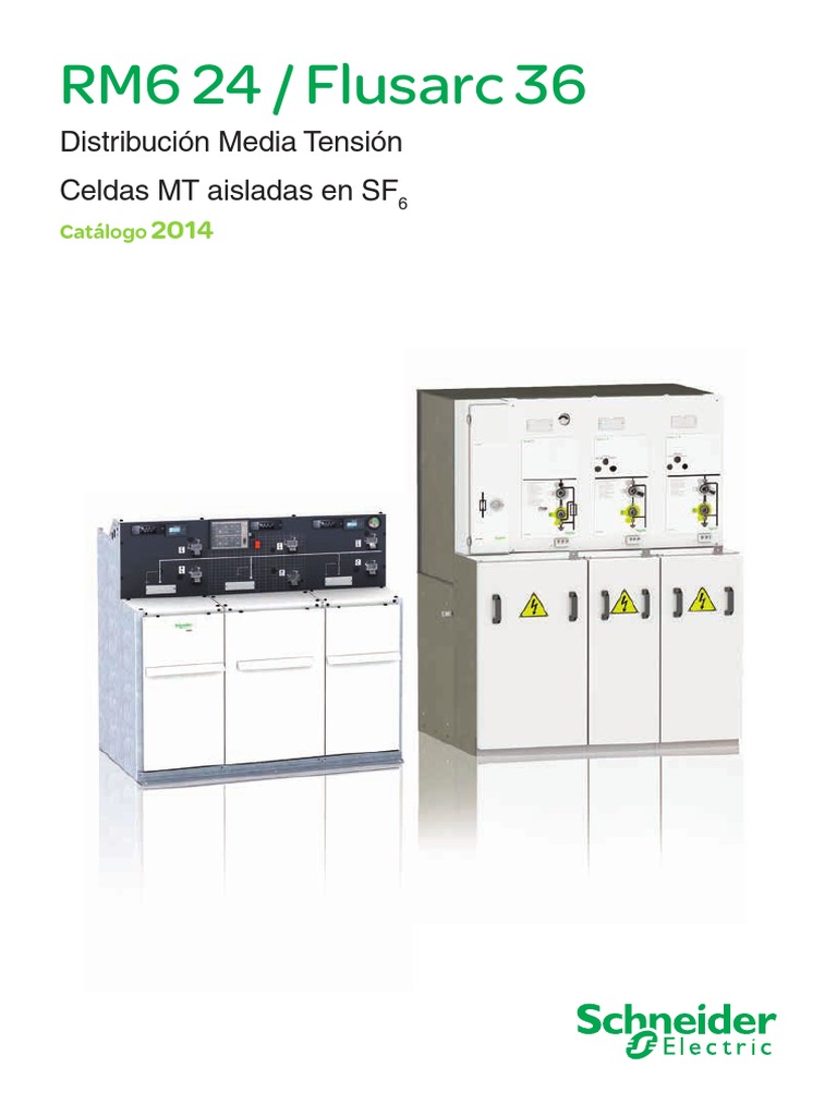 Catalogo Distribución en Media Tensión Celdas RM6 24 - Flusarc 36 de Schneider | PDF | Relé ...